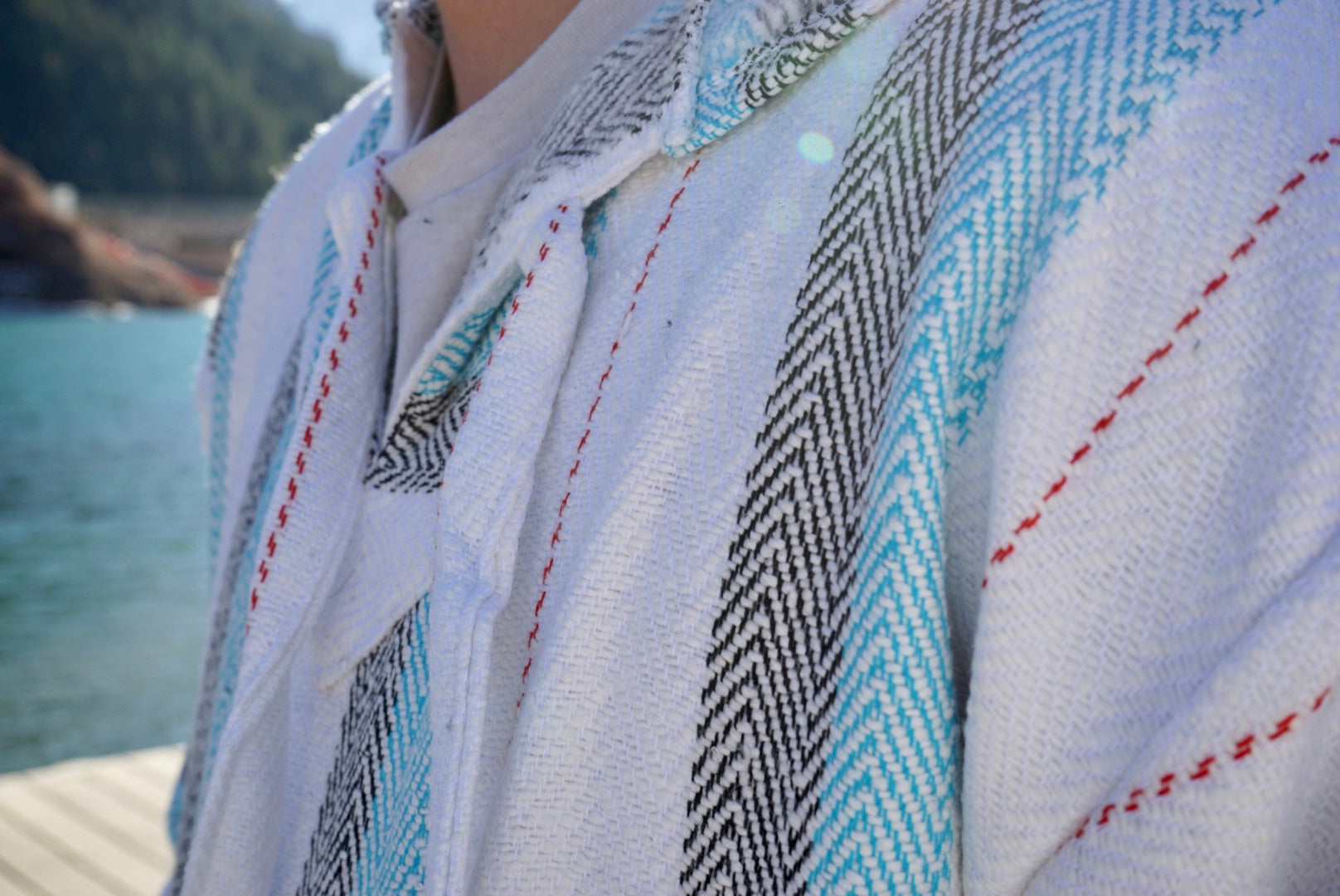 Hippies.com - Baja Hoodies Tormenta Blue Mexican Drug Rug Baja Hoodie ...